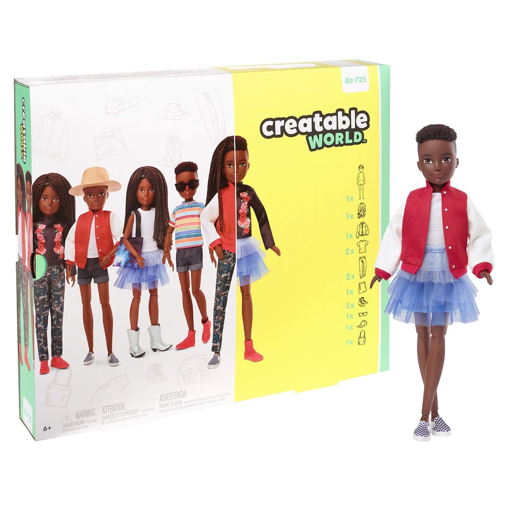 Creatable World Deluxe Nukke tummat hiukset - Nuken vaatteet ...