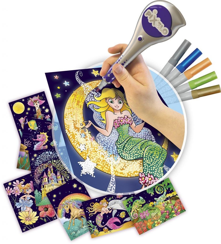 Pixelo Metallic glitter art -leikkisetti - Kynät, väriliidut & tussit ...